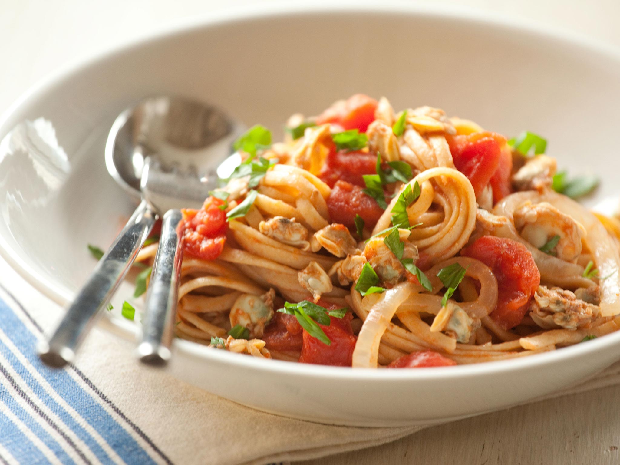 Recipe: Linguine with Red Clam Sauce | Whole Foods Market