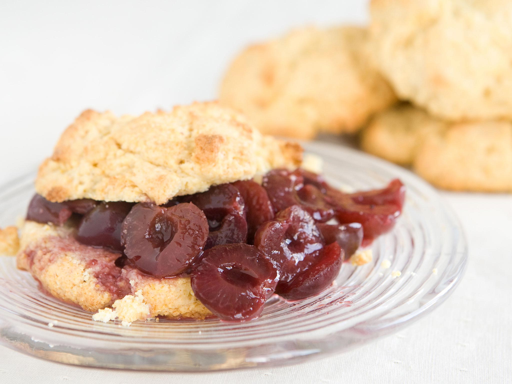 Recipe: Corn Shortcakes with Cherry Compote | Whole Foods Market