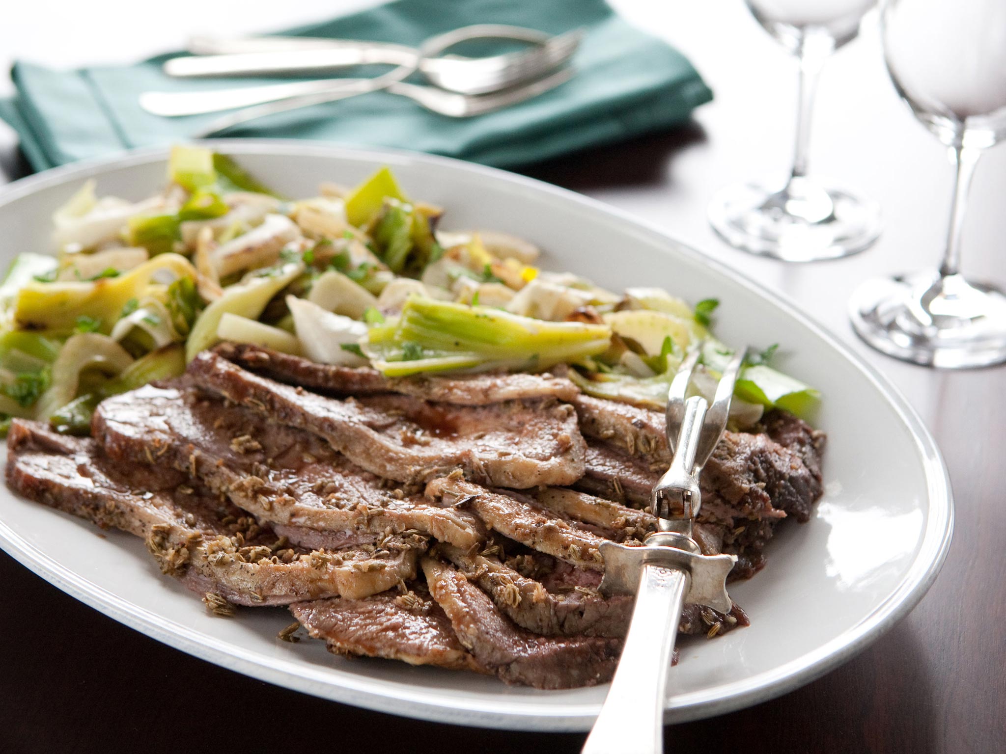 Recipe: Roast Leg of Lamb with Spring Onions and Mint | Whole Foods Market