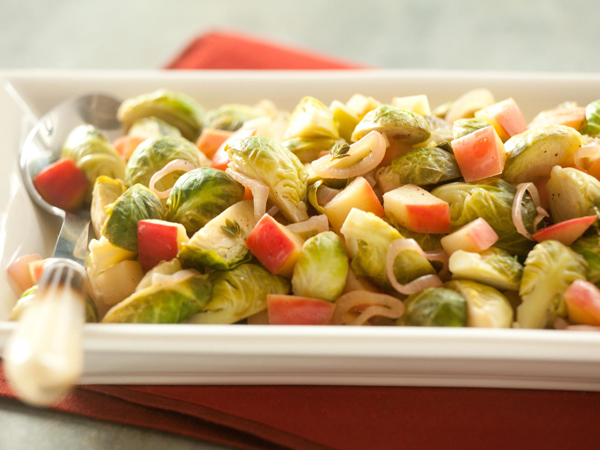 Recipe: Brussels Sprouts with Apples and Shallots | Whole Foods Market