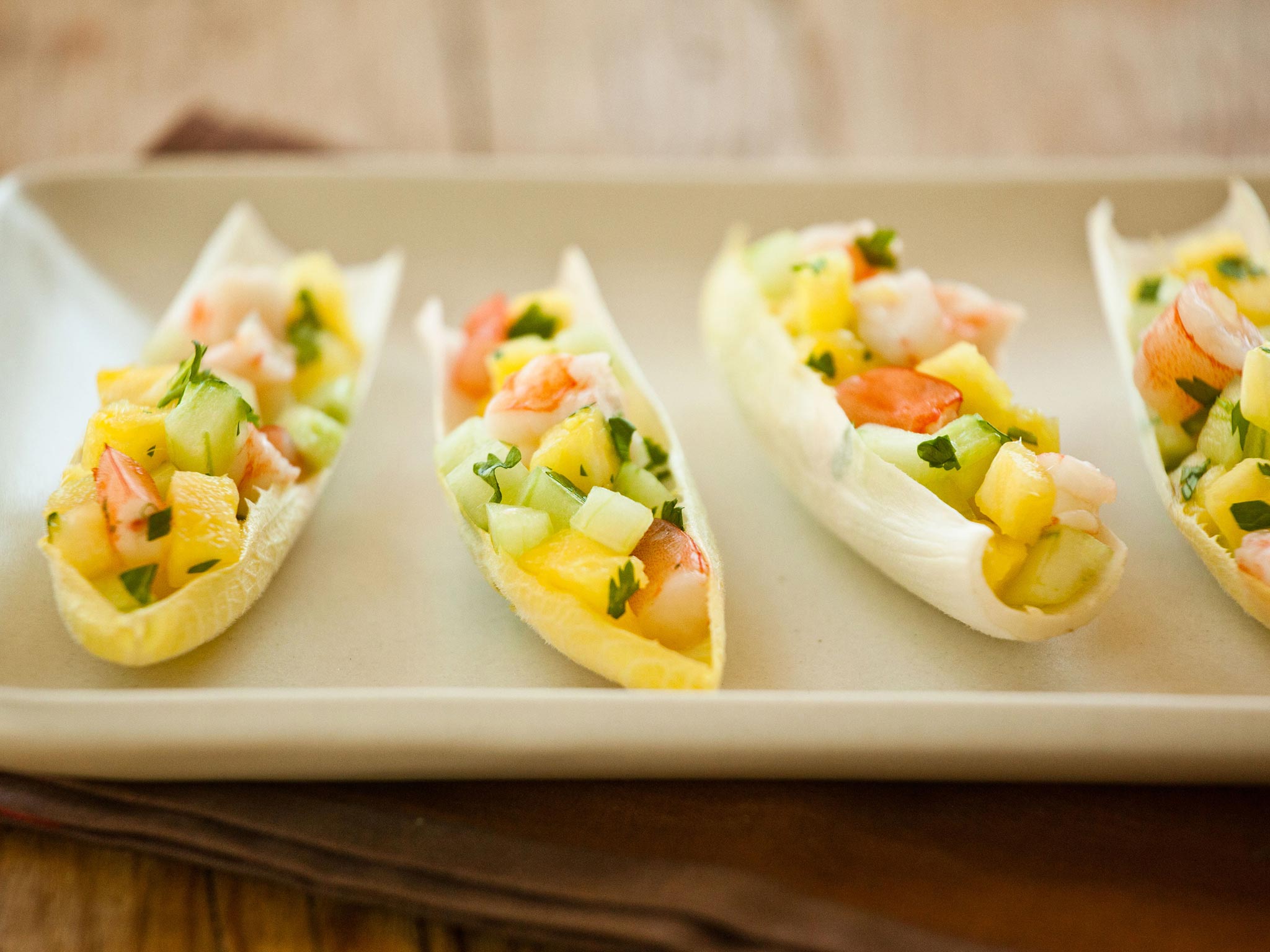 Recipe: Pineapple Shrimp in Endive Leaves | Whole Foods Market
