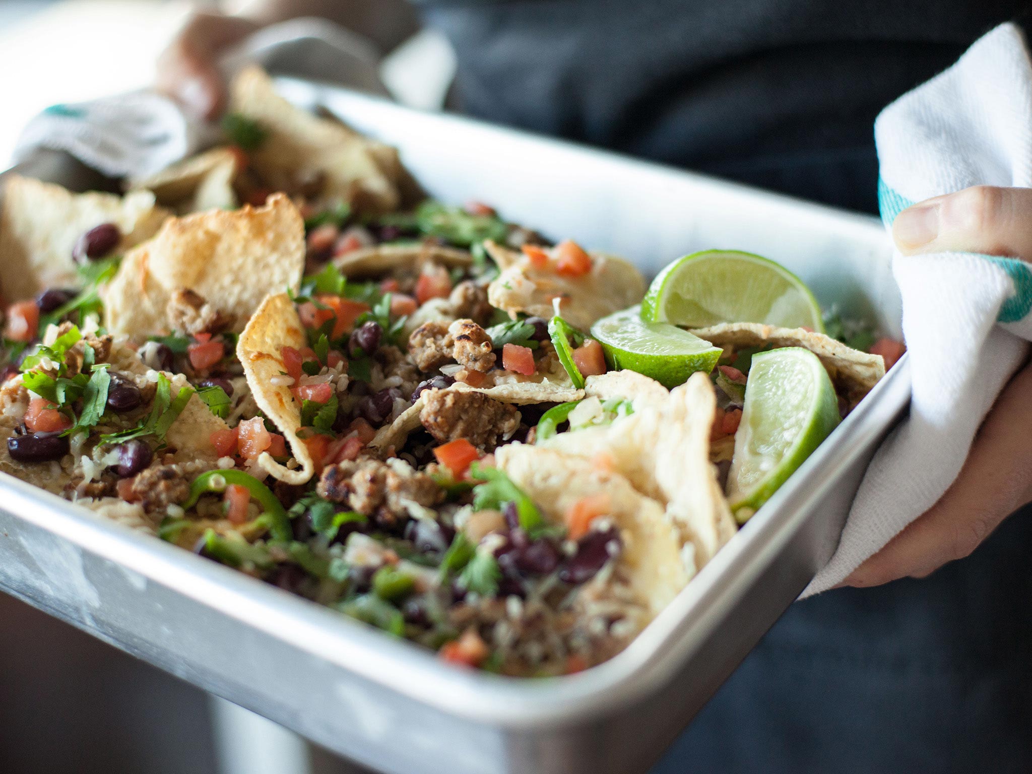 Recipe: Hearty Rice and Bean Vegetarian Nachos | Whole Foods Market