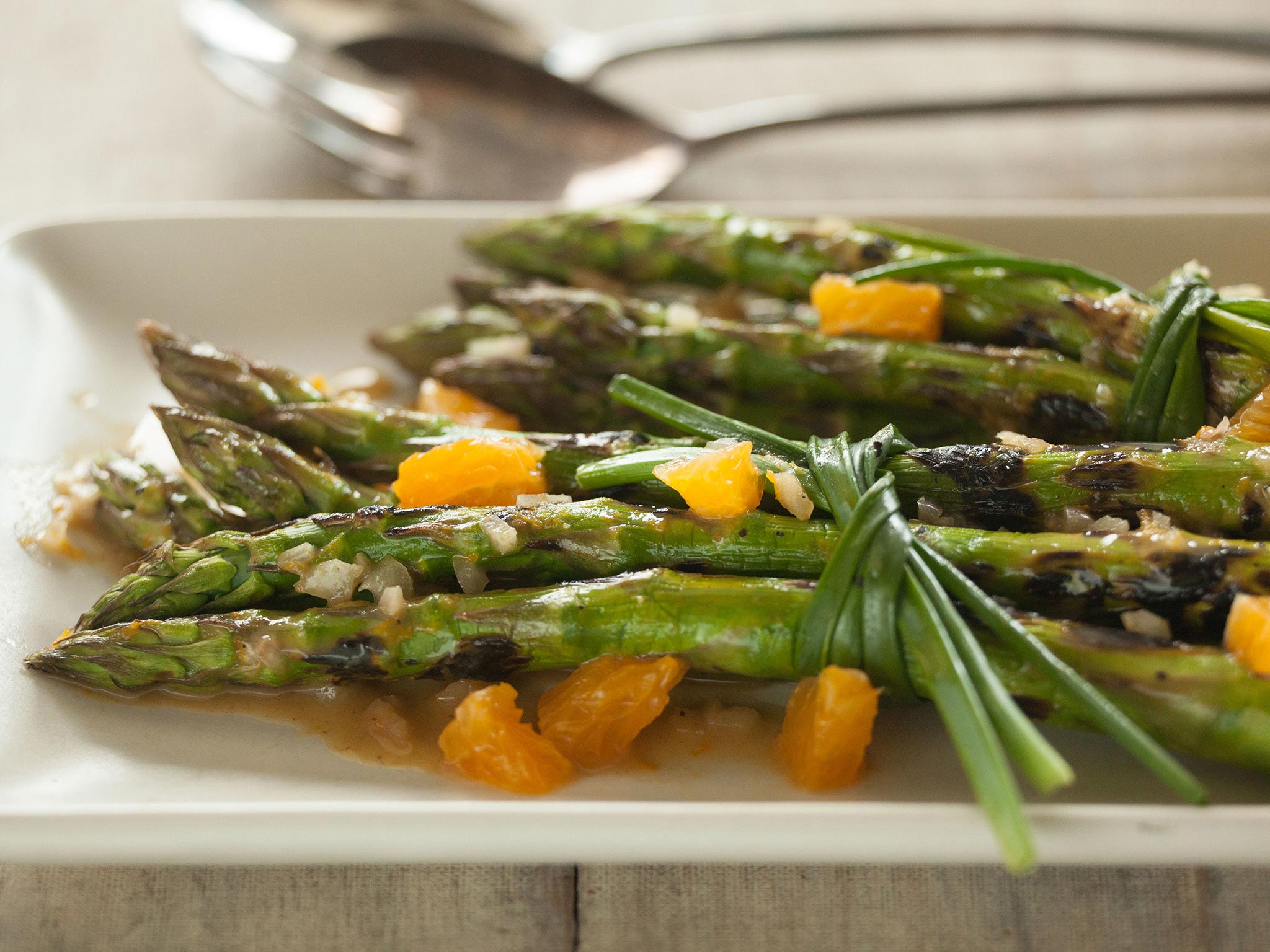 Recipe: Grilled Asparagus Bundles with Dijon-Orange Vinaigrette | Whole ...