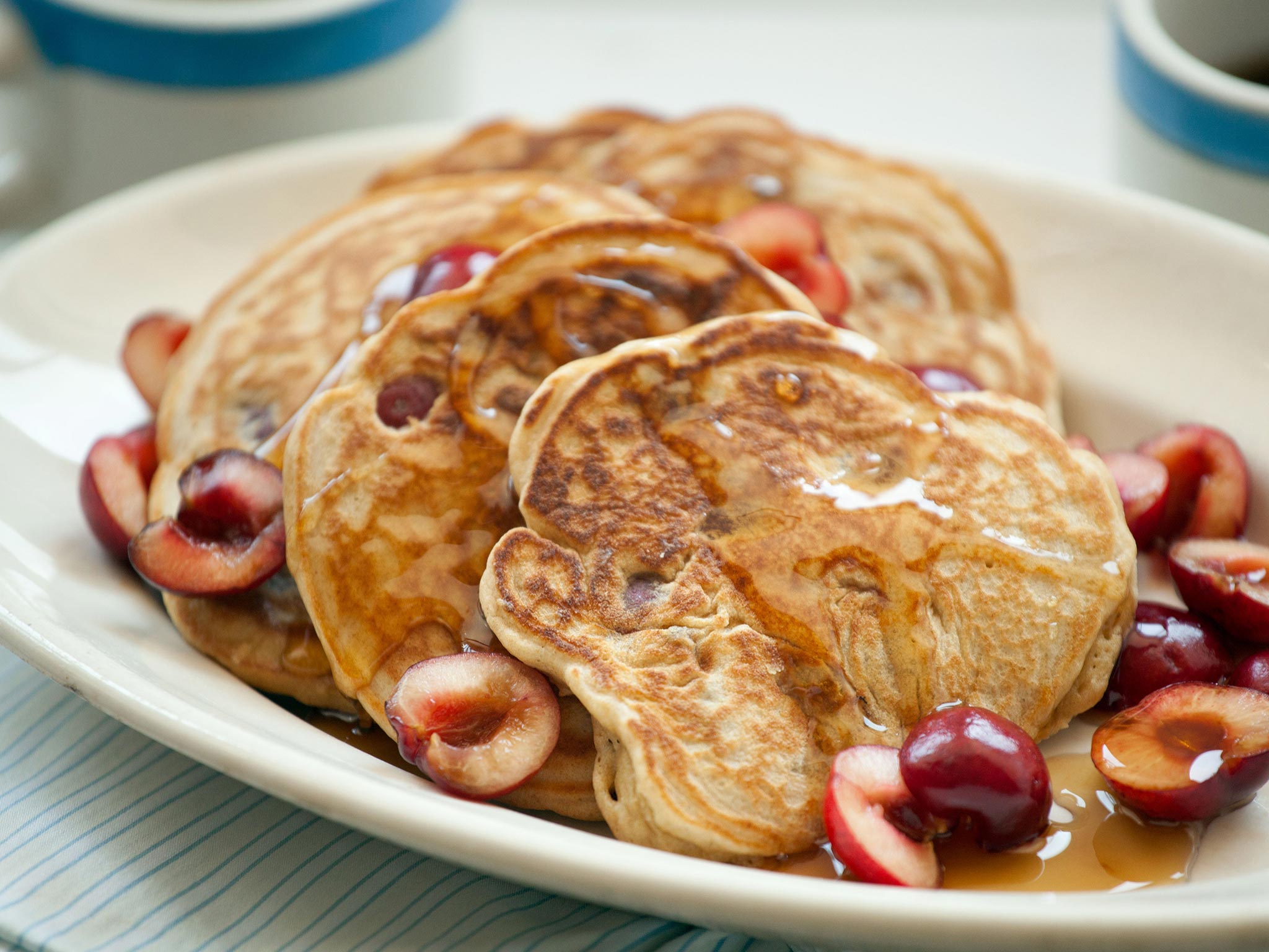 Recipe: Whole Wheat Cherry Pancakes | Whole Foods Market
