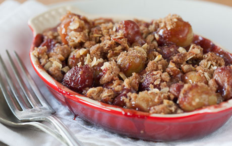 Recipe: Tipsy Grape Crisps with Oat-Pecan Crumble | Whole Foods Market