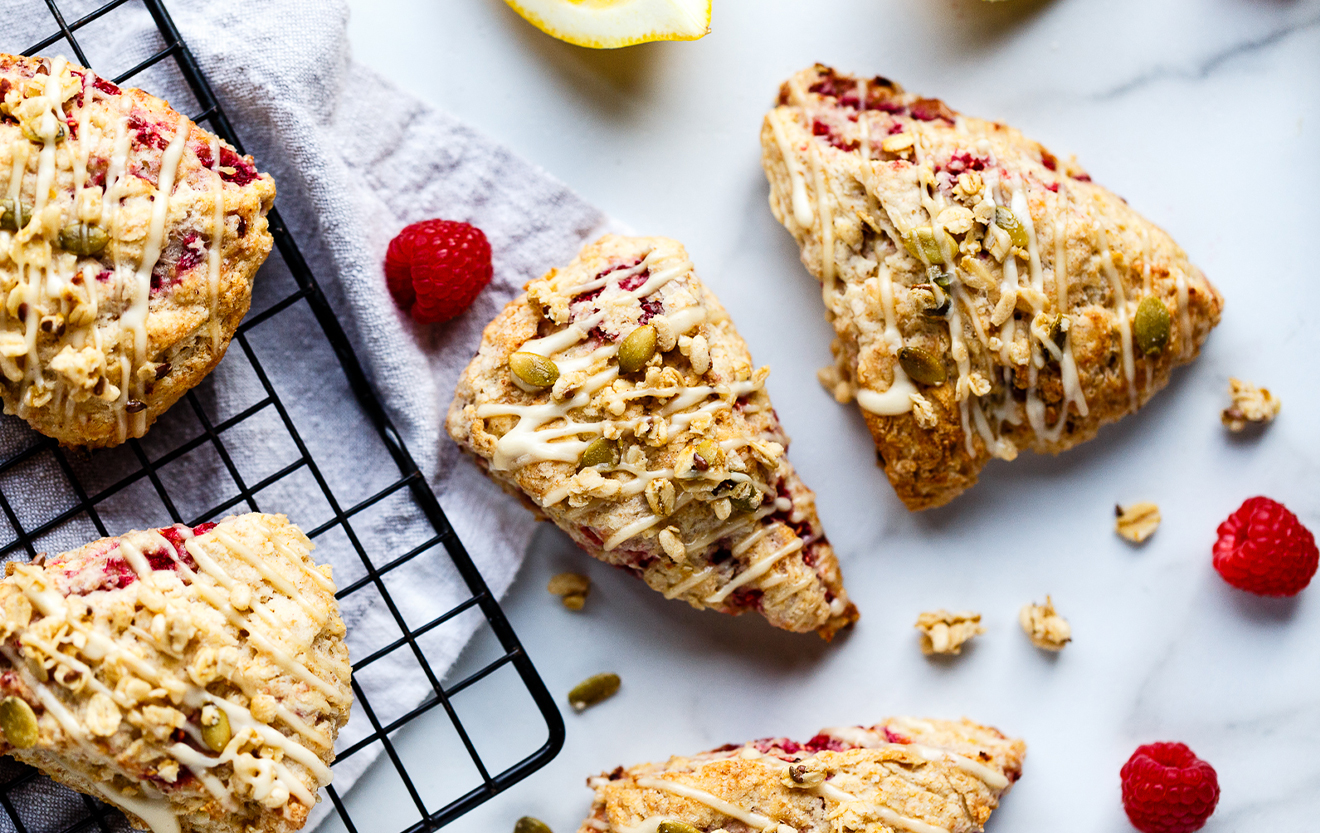 Recipe: Vegan Raspberry Lemon Scones | Whole Foods Market