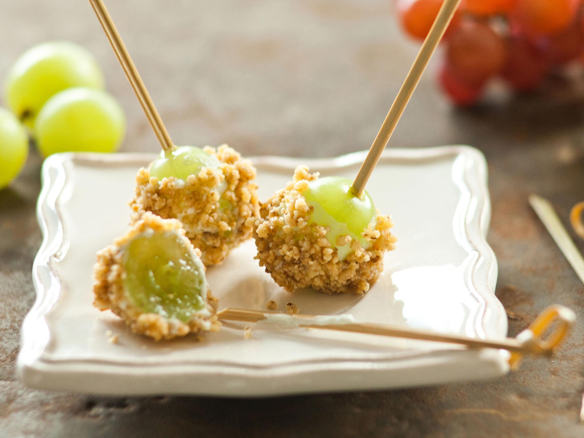 Recipe: Blue Cheese and Walnut Dusted Grapes | Whole Foods Market
